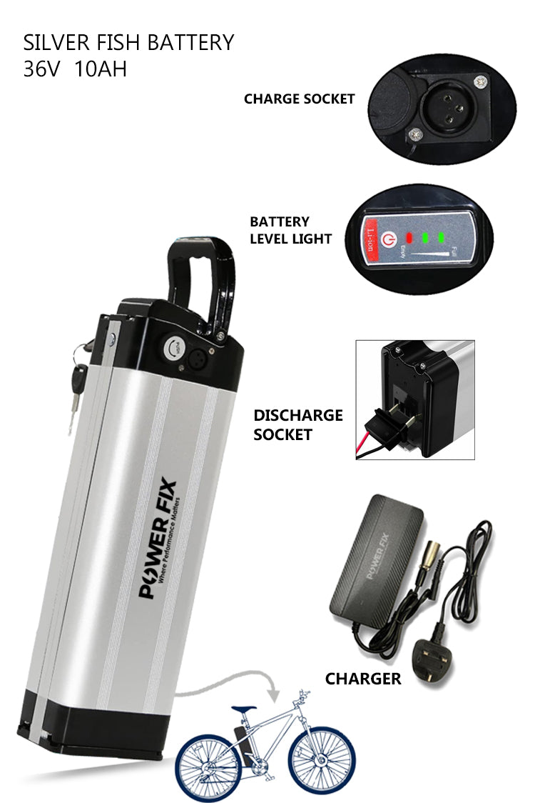 36V Replacement Battery for Electric Bike | NEXT-DAY DELIVERY | 2 pin ...