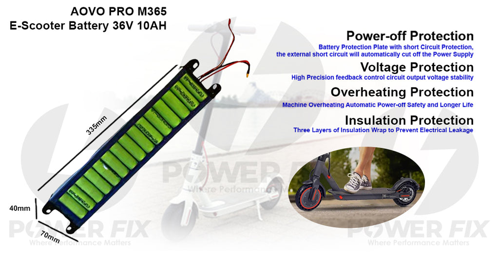 Genuine Aovo Pro M365 ELectric Scooter Battery - Aovo Pro Battery ...